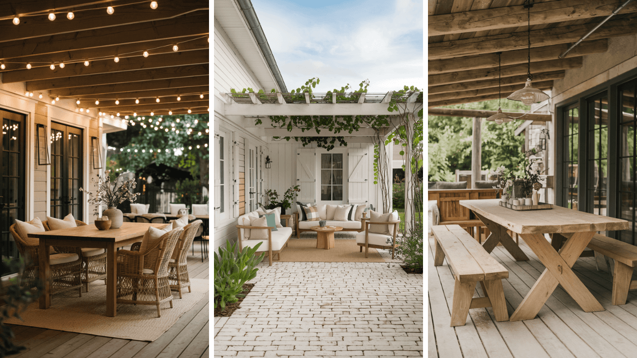 27 Gorgeous Farmhouse Patio Ideas That Will Wow Your Guests