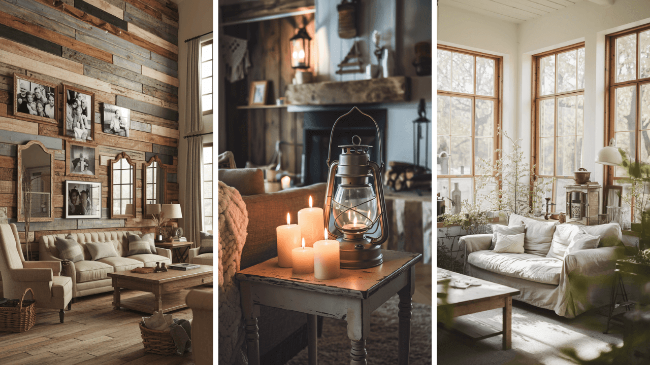 18 Ways to Create the Perfect Rustic Farmhouse Living Room
